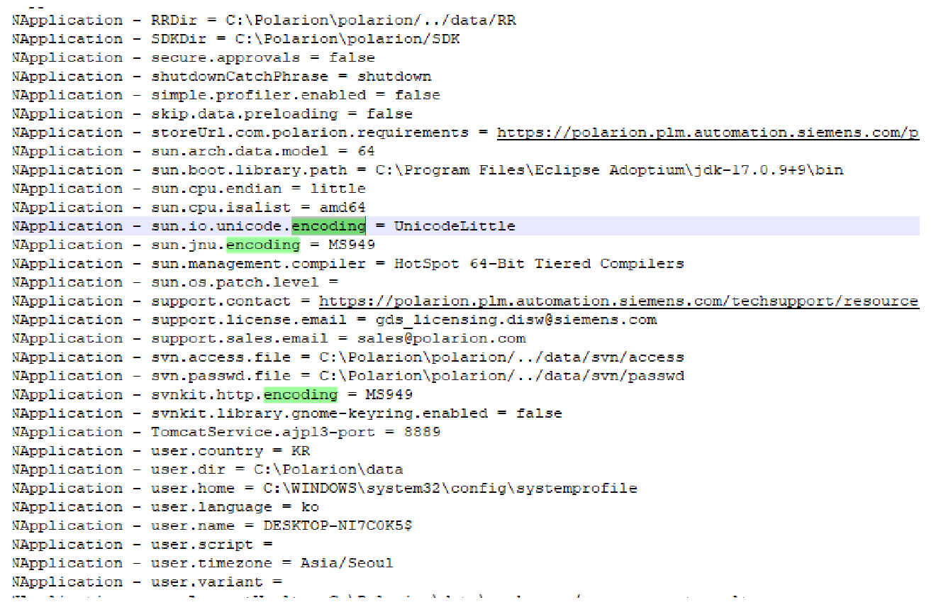 Polarion 한글 깨짐 현상 · 레드빈소프트 블로그